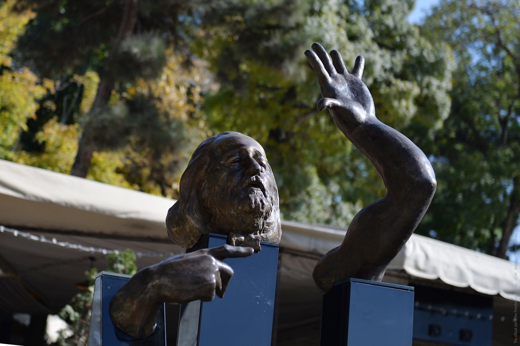 The statue-memorial of Ohan Duryan unveiled in Freedom Square